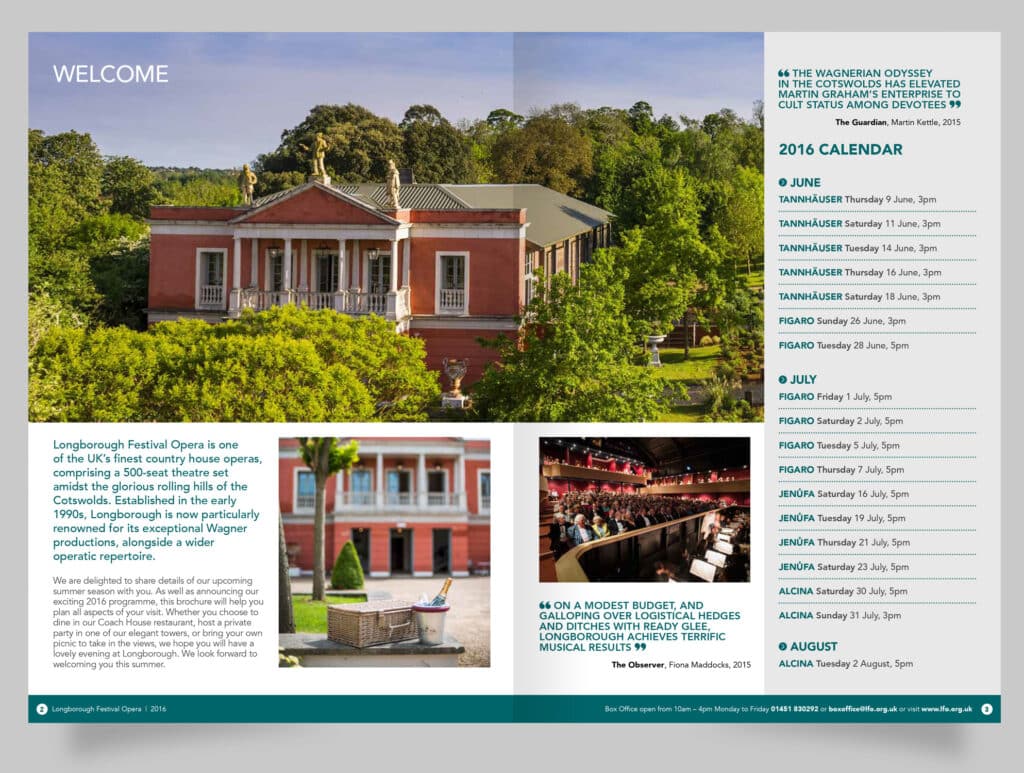 We helped Longborough Opera Festival marketing by creating the ...