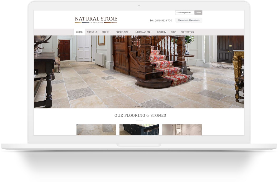 Branding and website design for Natural Stone Consulting by Toast web ...