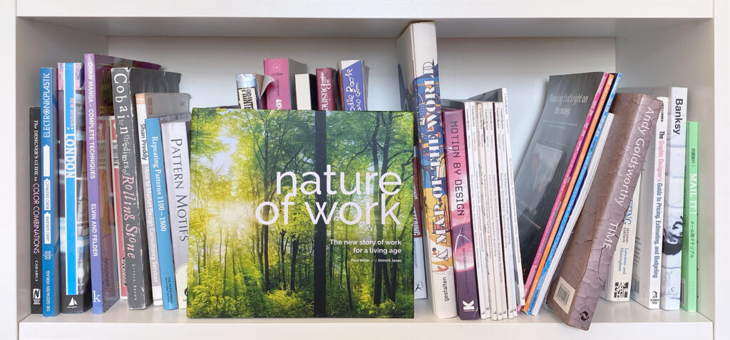 Book design for the Nature of Work - an inspirational business book