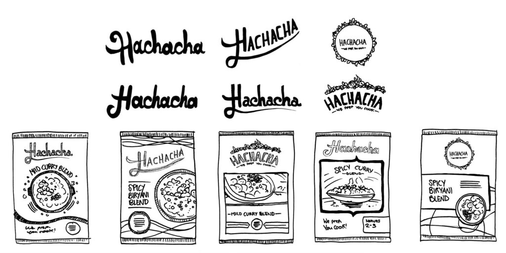 Curry Branding and Packaging for Hachacha, created by Toast