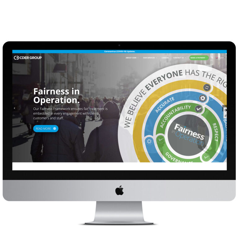 Corporate Website design for CDER Group - WordPress agency Toast.