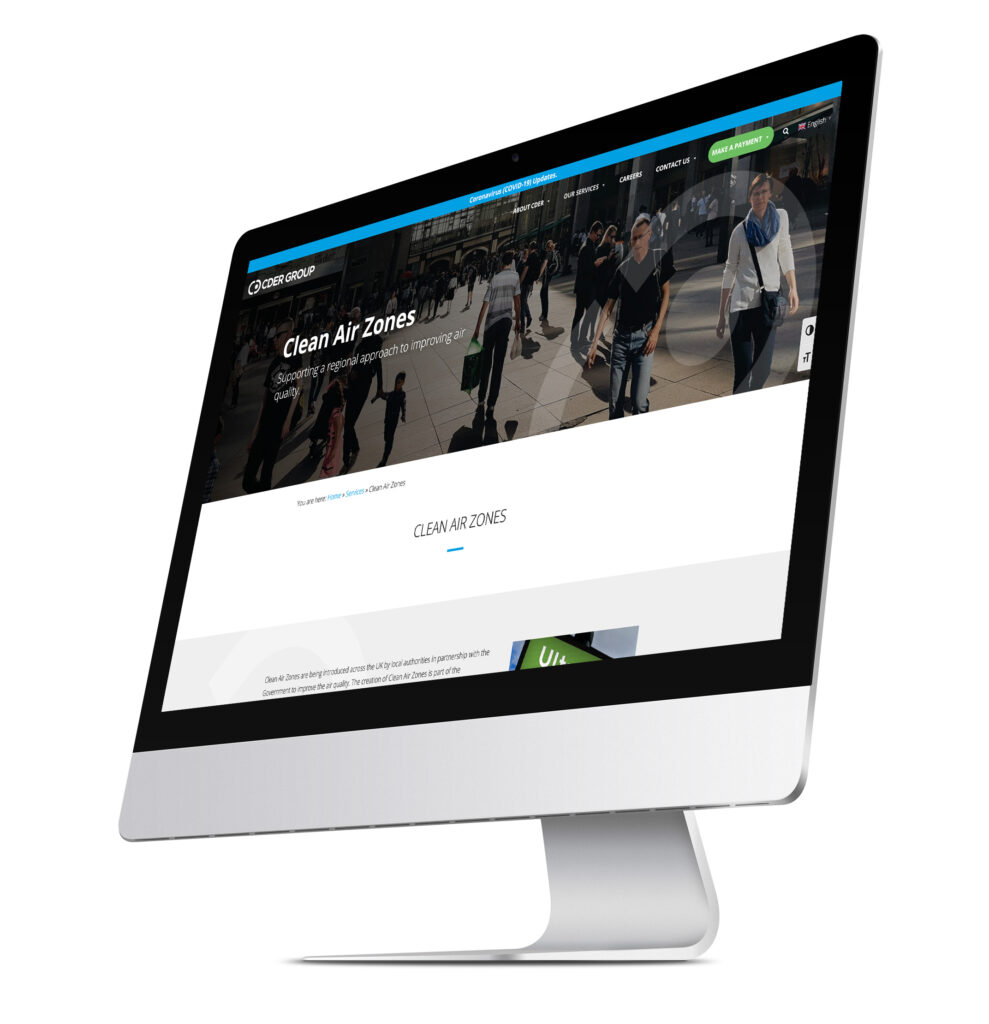 Corporate Website design for CDER Group - WordPress agency Toast.